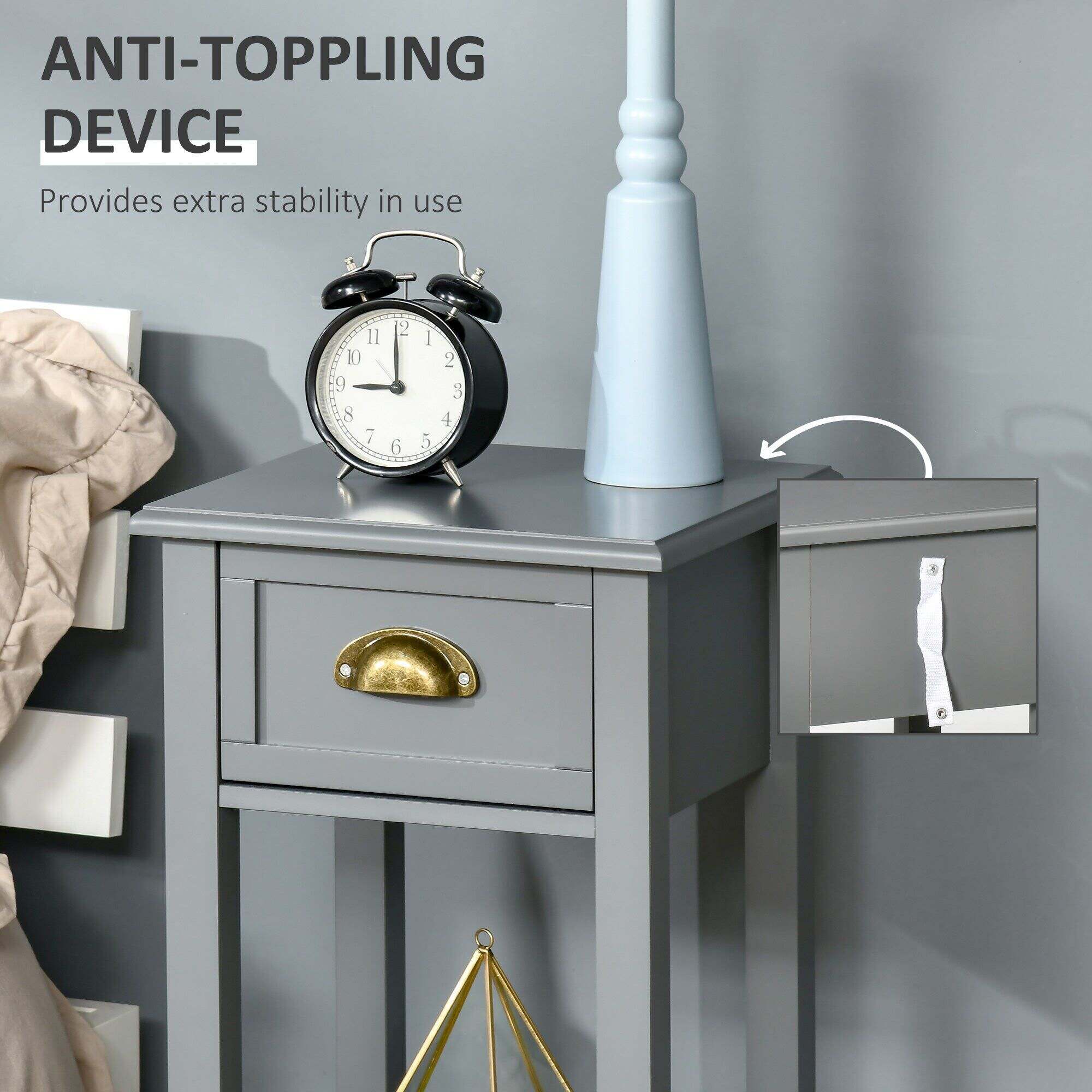 Extra tall bedside tables store